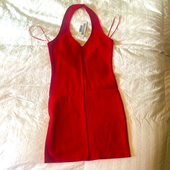 Urban Outfitters | Dresses | Brand New Urban Outfitters Xs Red Mini ...